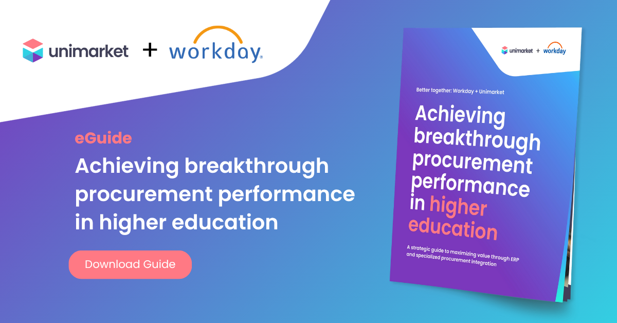 eGuide: Breakthrough procurement performance in higher ed | Unimarket